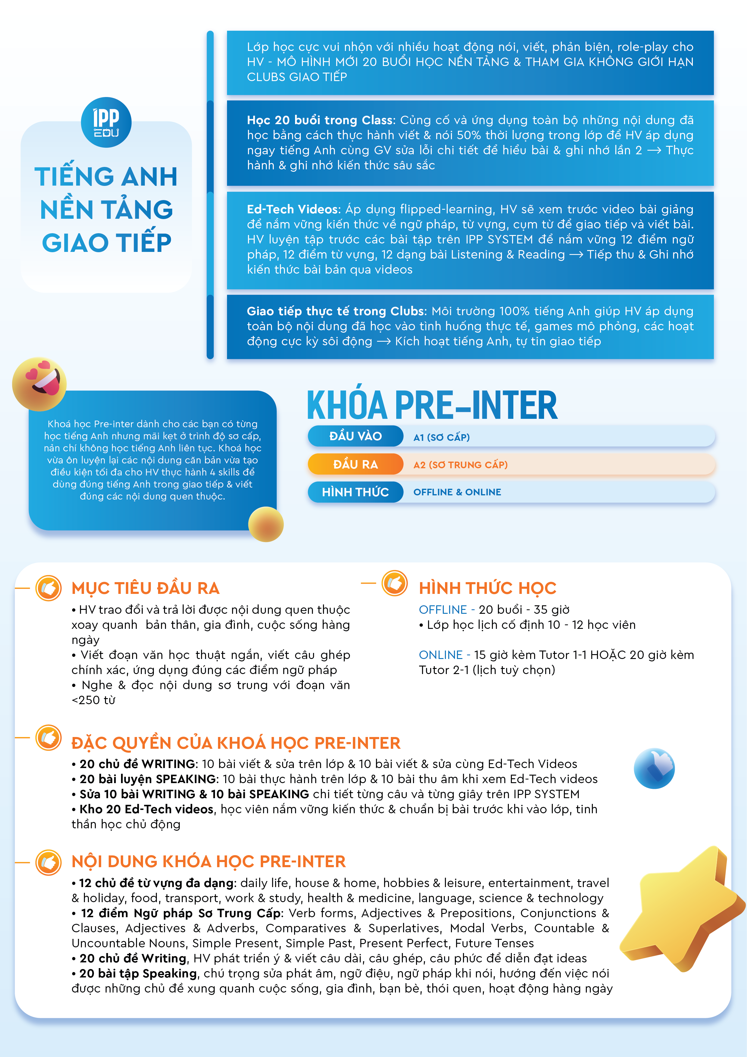 Khóa học AIM Pre Intermediate - IPPEdu | IPPEDU